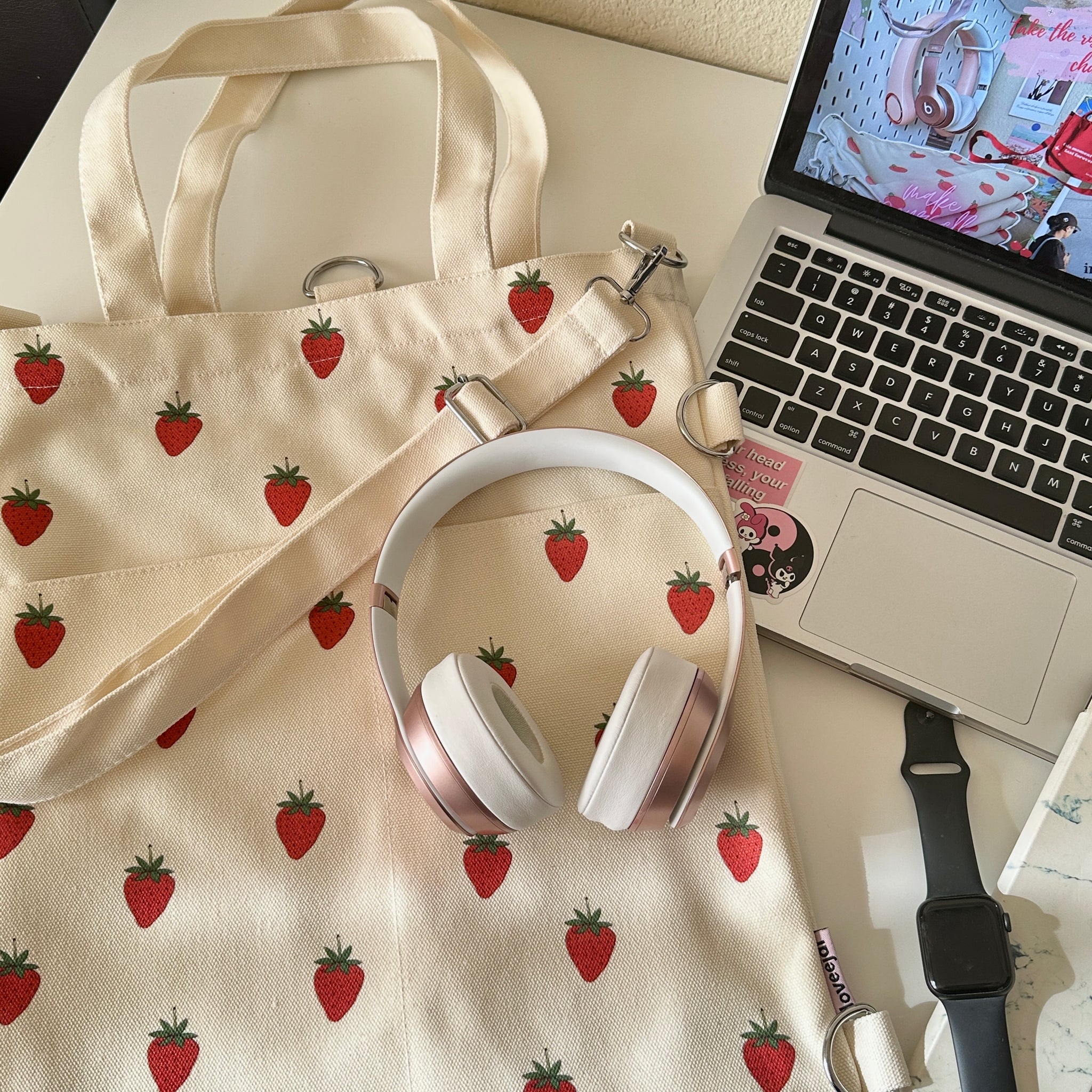 Berry Strawberry Tote Bag – Loveejai